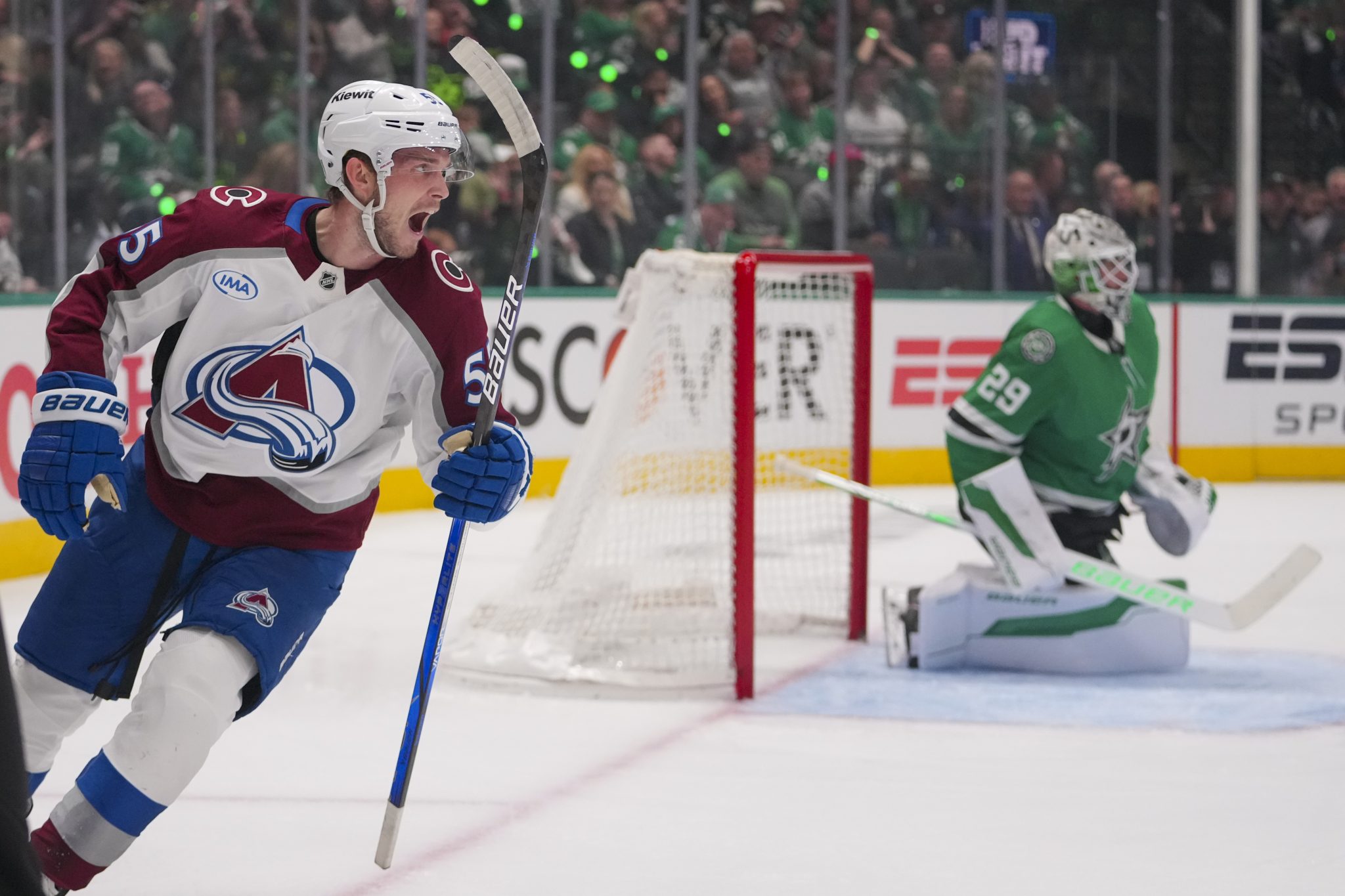 Blackwell scores 17:46 into OT as Stars beat Avalanche 4-3 to even 1st-round NHL playoffs series ...
