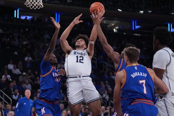 Cameron Boozer scores 18 points as No. 5 Duke outlasts No. 24 Kansas 78 ...